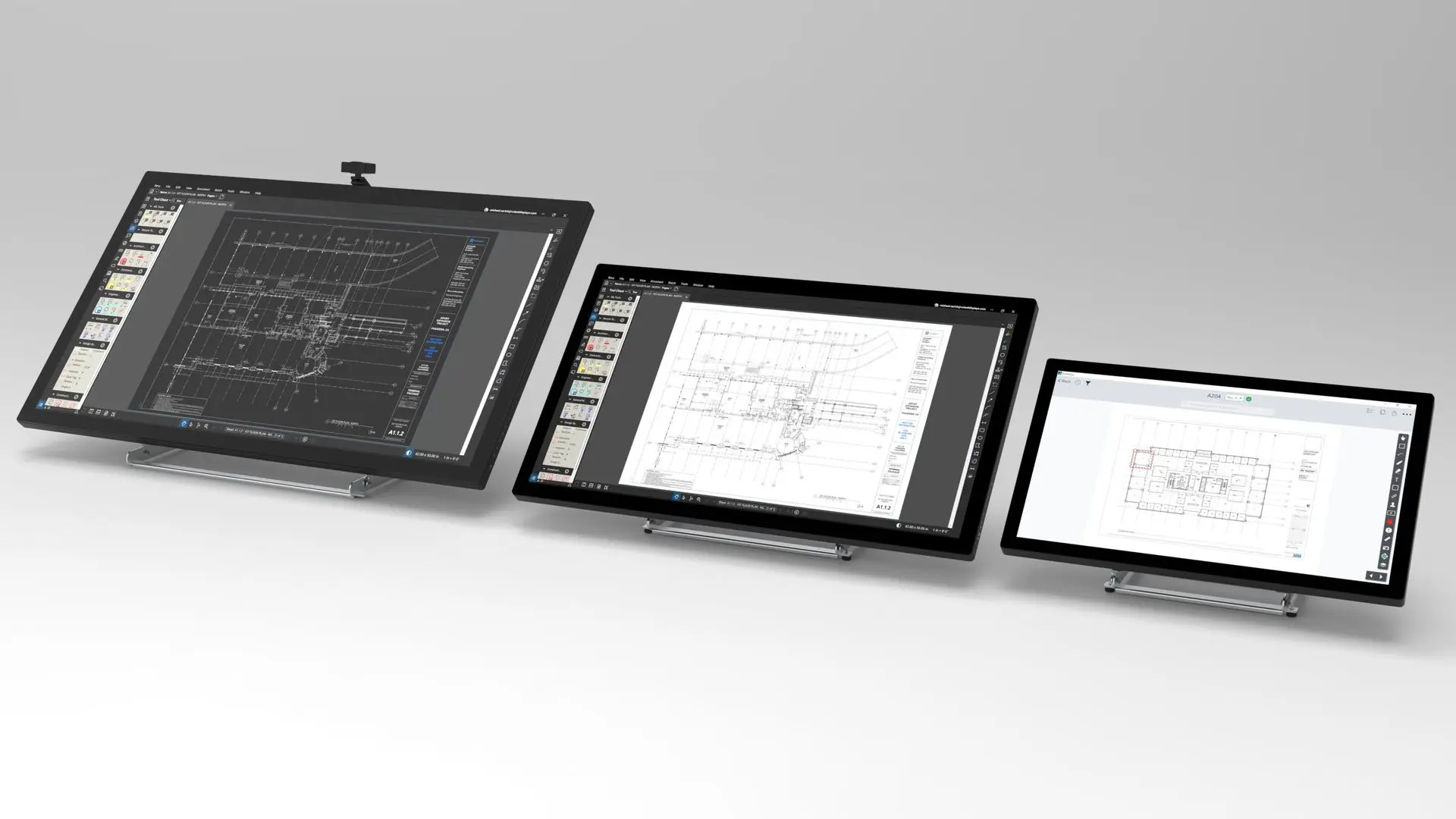 Tabletop Touch Screen Displays for Blueprint Reviews